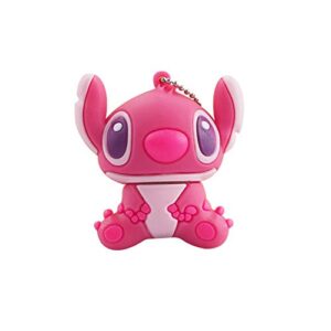 usb flash drive. 16gb, 32gb, 64gb cartoon stitch usb flash drive pen drive memory stick u disk. (64gb, pink)