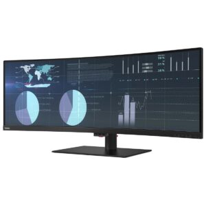 lenovo - 61d5rar1us thinkvision p44w-10 43.4 wquxga wled lcd monitor - 32:10 - raven black - vertical alignment (va) - 1.07 billion colors - 380 nit typical, 450 nit peak - 4 ms extreme mode