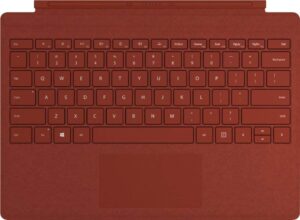 microsoft ffp-00101 surface pro signature type cover, poppy red