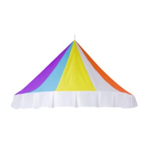 vosarea rainbow bed canopy half-round dome reading corner tent decorative mosquito net for toddlers -1.2m