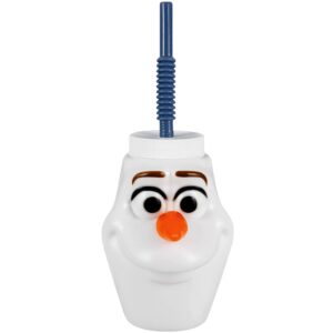 disney frozen 2 olaf sippy plastic cup (17.6 oz) - pack of 1 - perfect for toddlers and fans