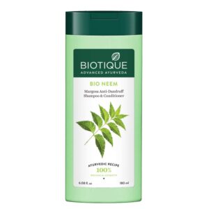 biotique bio neem margosa anti dandruff shampoo and conditioner, 180ml