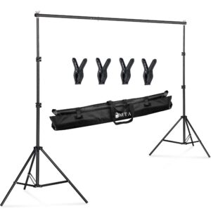 lomtap background stand heavy duty 6.5x10ft/ 2x3m backdrop support system photography photo video studio kit with carrying bag for adjustable height and width shooting photo studio