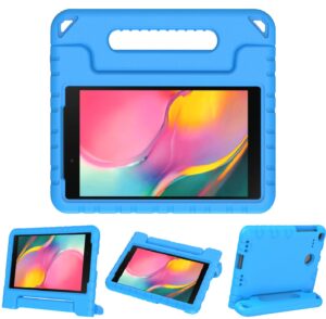 bmouo for samsung galaxy tab a 8.0 2019 case sm-t290/t295, galaxy tab a 8.0 case 2019, shockproof light weight protective handle stand kids case for galaxy tab a 8.0 inch 2019 without s pen - blue