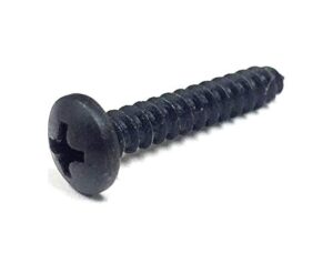 1/2” pan head screw #8 sheet metal black oxide- 50pk