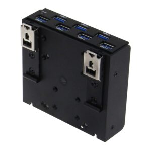 sedna - usb 3.1 gen 1 (usb 3.0) 7 port din-rail mounting hub, for industrial control/server cabinet mounting applications