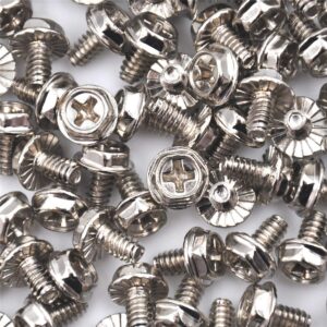 screw 100pcs case hard drive motherboard mounting screws for motherboard pc case cd-rom hard disk toothed hex 6/32 computer