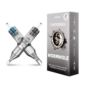 wormhole tattoo cartridge needles, 20pcs mixed cartridge needles 1203rl 1205rl 1205rm 1207rm tattoo cartridges disposable tattoo needle cartridge tattoo needles cartridge needles for tattoo artist