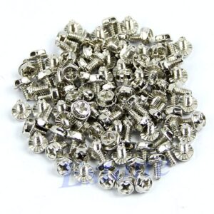 screw 100pcs toothed hex 6/32 computer pc case hard drive motherboard mounting screws s08