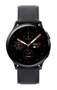 samsung galaxy watch active 2 (40mm, gps, bluetooth, unlocked lte) smart watch with advanced health monitoring, fitness tracking , and long lasting battery, aqua black - (us version)