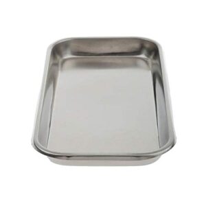 grey990 rectangle shape dental equipment stainless steel plate dish holder plate