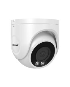 h.view 8mp/4k outdoor dome security poe ip camera, smart dual illumination, 100ft night vision, 2.8mm lens wide angel, ip66, one-way audio, h.265+, smart ai detection, (hikvision compatible)