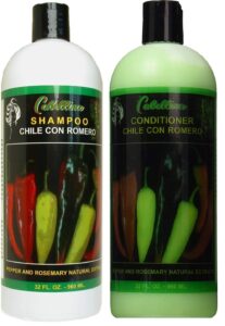 cabellina shampoo & conditioner natural chile romero pepper rosemary chili 32 oz each