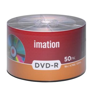 1200 pack imation dvd-r 16x 4.7gb/120min branded logo blank media recordable movie data disc