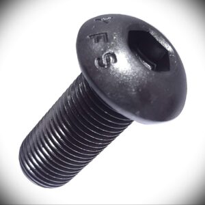 high-strength sheet metal screws - durable screws for indoor and outdoor use - versatile screws for crafting - 10-24 x 3" size button head socket cap screws black oxide alloy steel set of 10