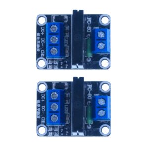 huaban 2pcs 1 channel dc 5v solid state relay module high level g3mb-202p relay ssr avr dsp for android