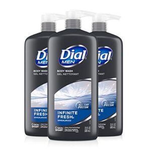 dial men body wash, infinite fresh, 69 fl oz (3-23 fl oz bottles)