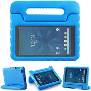 tirin walmart onn 8 inch tablet case, light weight shockproof handle friendly convertible stand kids case for walmart onn 8 inch android tablet 2019 release model ona19tb002 not for 2020 gen 2 - blue