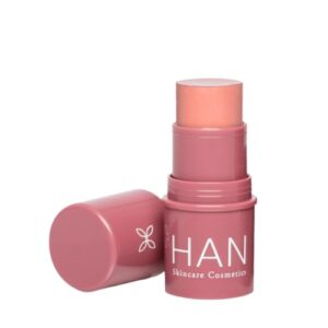 han skincare cosmetics vegan, cruelty-free 3-in-1 multistick for cheeks, lips, eyes, innocence