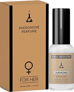 virochemistry pheromones to attract men for women (goddess) - elegant, ultra strength organic fragrance body perfume (1 fl. oz)(human grade pheromones to attract men)