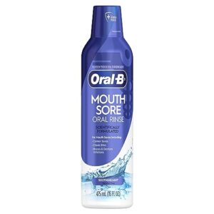 oral-b mouth sore mouthwash special care oral rinse, hydrogen peroxide mouthwash, 16 fl oz, mouthwash alcohol free