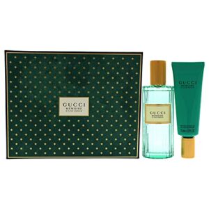 gucci memoire dune odeur women 3.3oz edp spray, 2.5oz shower gel 2 pc gift set