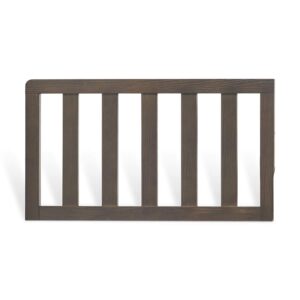 forever eclectic woodland crib toddler guard rail, brushed truffle