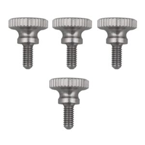 cnbtr m2.5x6mm flat knurled head fully threaded thumb screws bolt fastener pack of 4