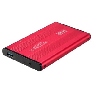 500gb/1tb/ 2 tb rugged mini usb 3.0 portable 2.5 inch shock, drop and crush resistant external hard drive,ultra slim aluminum hdd, ssd hard drive for pc, mac, tv,ps4,xbox - red