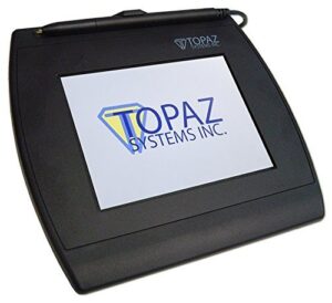 topaz t-lbk57gc-bhsb-r siggem 5.7” color dual serial/hid usb backlit electronic signature pad with software (renewed)