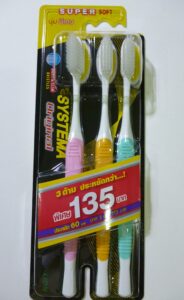 systema original super soft & slim bristles toothbrushes family pack (pakc of 3)