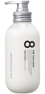 8 the thalasso moist series conditioner for normal to dry hair, with high thalasso stem cells, deep sea water & marine collagen, chemical-free, hydrating & repairing, 475ml /16.06 fl oz