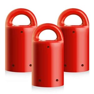 magnet pal child safety cabinet lock replacement key set - key (3) pack (red)