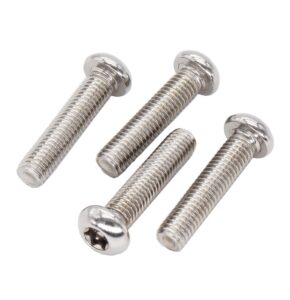 cseao 10pcs m8 25mm torx in pin button head security screws, tamper proof screws, plain finish, 18-8 / a2-70 304 stainless