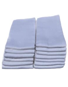 elegance diaper, prefolds cloth diaper (regular 4x6x4) 12 pack 100% cotton (white)