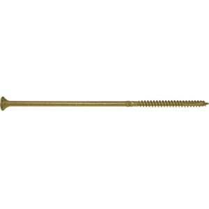 jake sales #14 x 7 bronze coated multipurpose wood screw torx/star drive flat head (1 pound - 22 approx. screw count) exterior coated - acq compatible wood screws