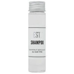 world amenities est. shampoo with grapefruit-bergamot fragrance, biodegradable/recyclable bottle with screw top, 1.41oz / 40ml, pack of 48