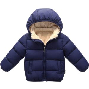 laviqk 1-7 years baby boys girls toddlers winter coats puffer jacket with removable fur hooded down snow jacket warm fleece coat outerwear