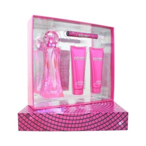 paris hilton electrify women's eau de parfum 3.4 oz, 4 piece set