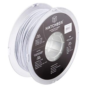 hatchbox magic stone pla 3d printer filament, dimensional accuracy +/- 0.03 mm, 1 kg spool, 1.75 mm, black, dark black