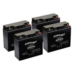 expertpower (4 pack) 12 volt 20 ah rechargeable battery [exp12200]