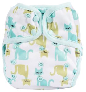 osocozy one size cloth diaper covers - adjustable snap fit & double leg gussets for baby boys & girls from 8-35 pounds. use with prefold, flat or fitted cloth diapers or snap-in inserts.