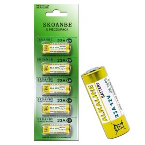 skoanbe 5pcs 23a 12v alkaline battery a23 l1028 mn21 12volts battery