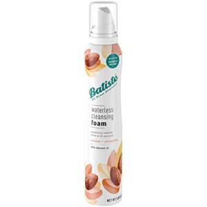 batiste waterless cleansing foam cleanse and strengthen with almond oil, 3.60 oz