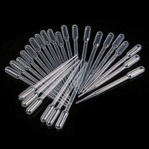 skeyhaly 3ml plastic transfer pipettes eye dropper pack of 105 - dropper makeup tool