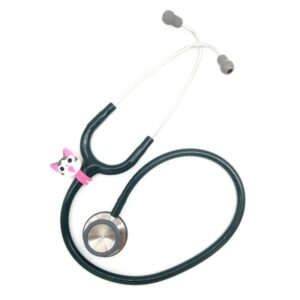 stethoscope charms clip - medical gift cat