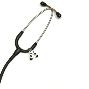 stethoscope charms clip - medical gift panda