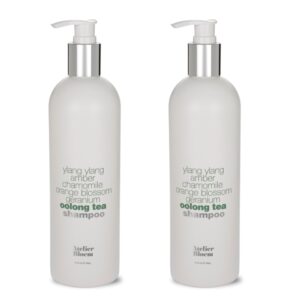 kimtpon style atelier bloem oolong tea hydrating shampoo - bath & body - ylang ylang, amber, chamomile, orange blossom & geranium- 16 oz. (set of 2)