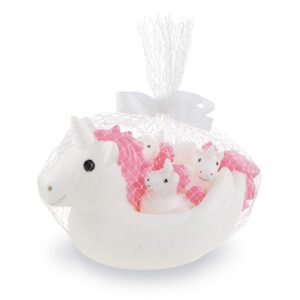 mud pie unicorn bath toy set, multicolor