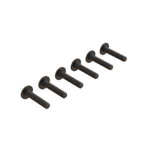 arrma flanged button head screw, m4x20mm (6), ara727420